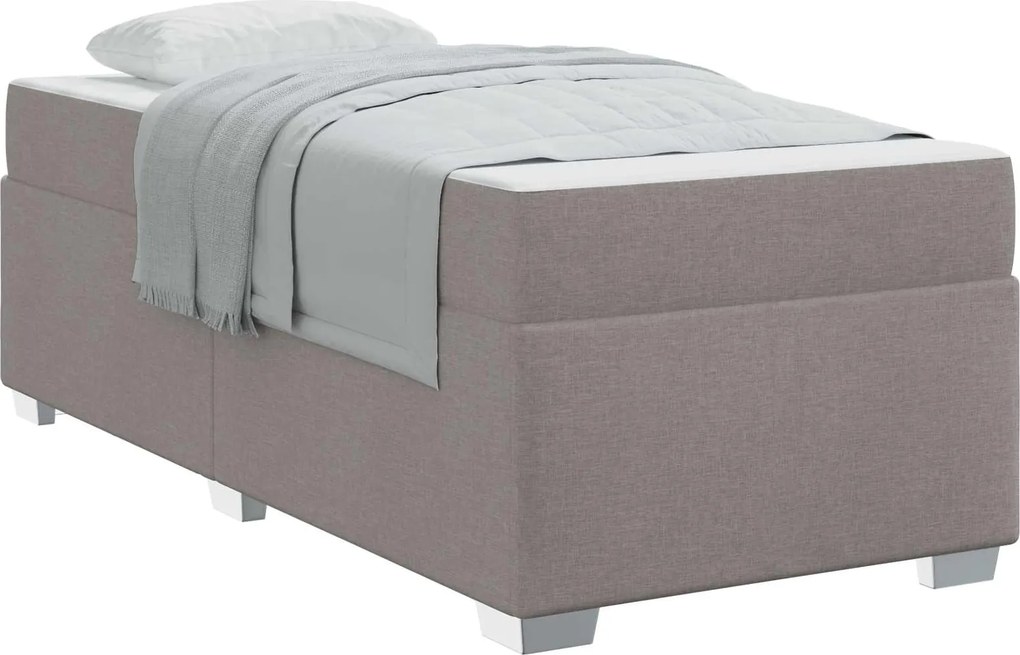 Rám postele Taupe 90 x 190 cm textil 3399156