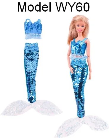 Oblečky pro Barbie - modré outfity Varianta: model WY60