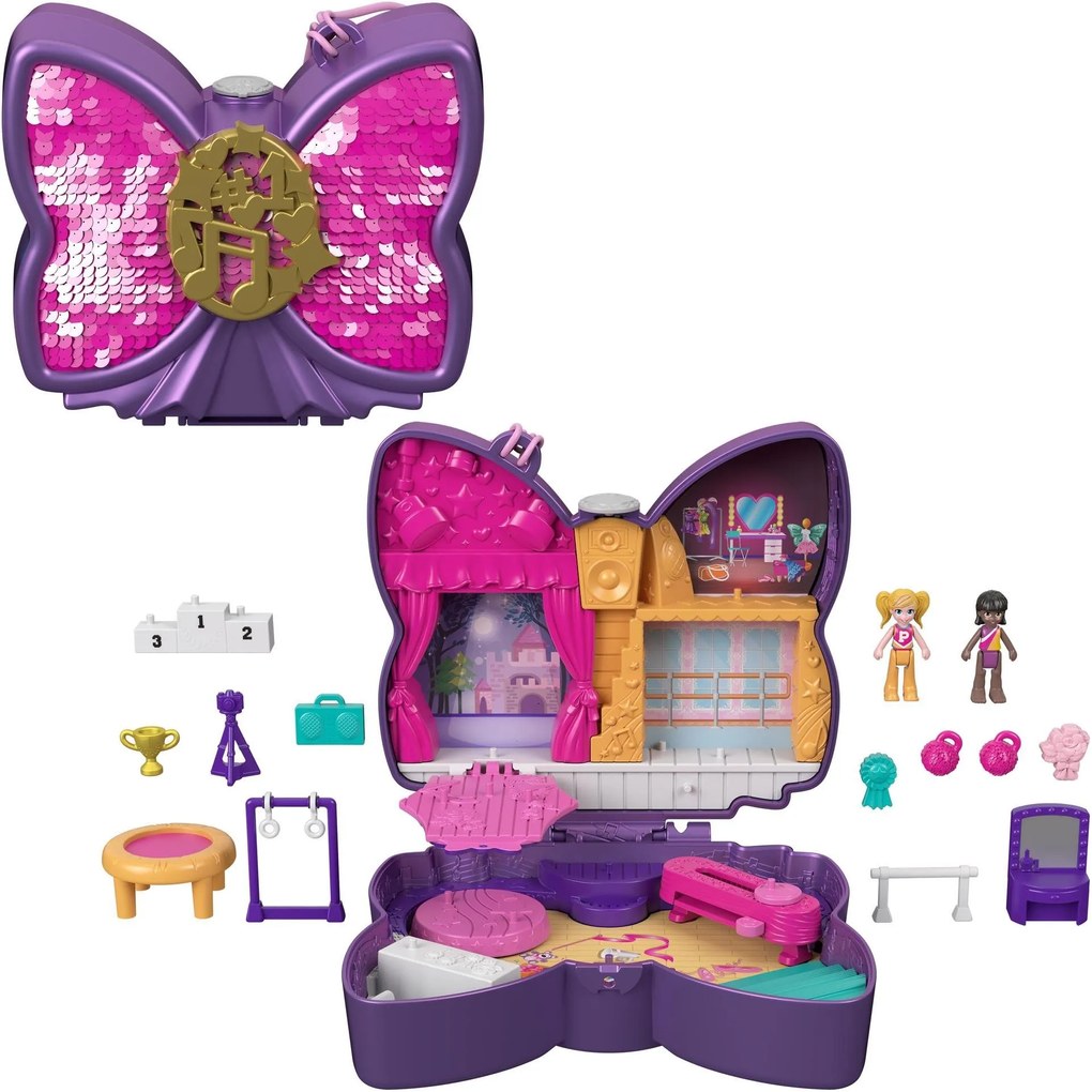 Mattel polly pocket pidi svět do kapsy třpytivé pódium, hcg17