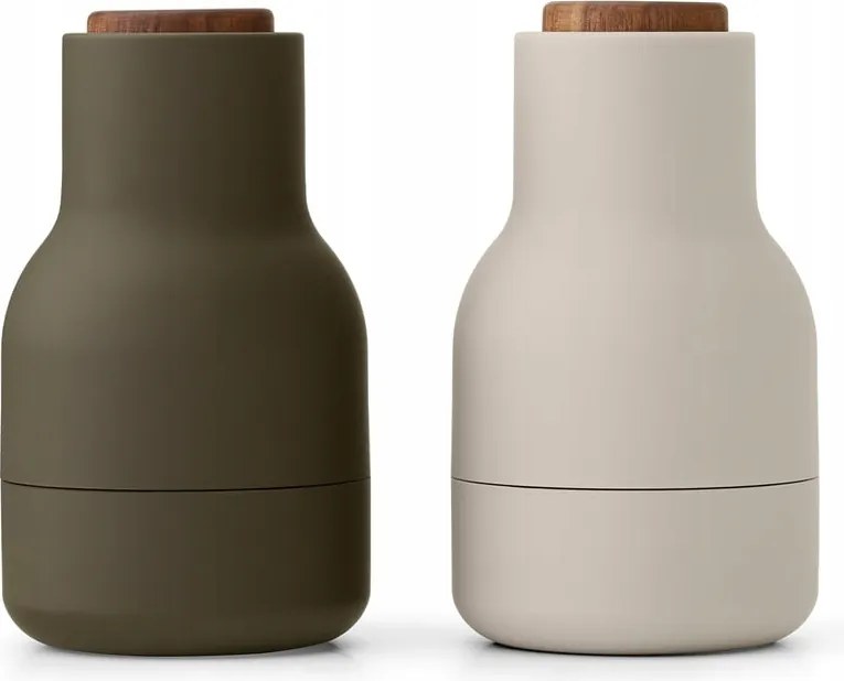 Audo Bottle Mlýnek na sůl a pepř 12 cm Khaki