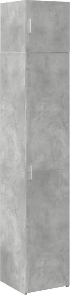 Úložná skříňka betonově šedá 40x42,5x225 cm kompozitní dřevo 3281276