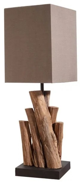 Designová stolní lampa Desmond 45 cm hnědá - Ironwood