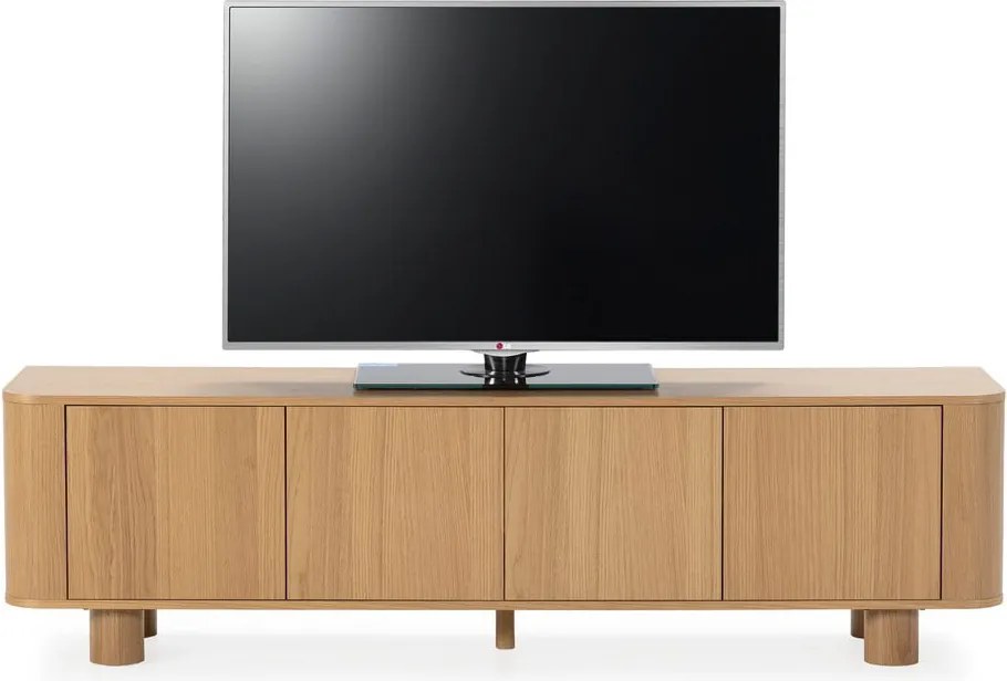 TV stolek v dekoru dubu v přírodní barvě 180x50,5x40 cm Padoc – MOME