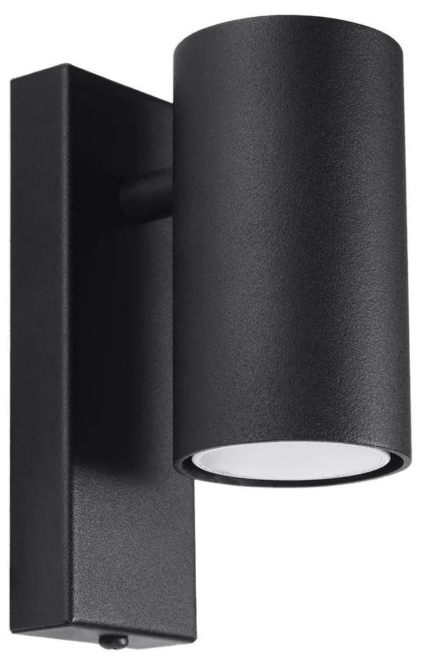 Nástěnné svítidlo Utti, 1x černé kovové stínítko