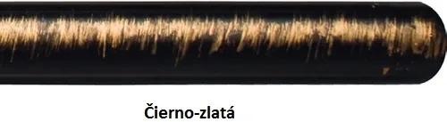 LGK garnýž kovová dvoutyčová Azur malý 140cm černo zlatá