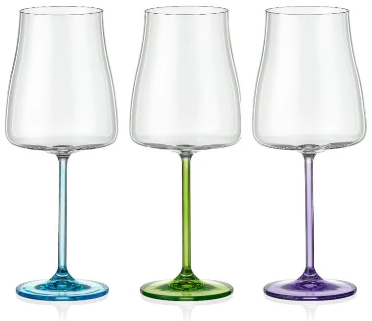 Crystalex sklenice na bílé víno Rainbow Fresh 400 ml 6KS