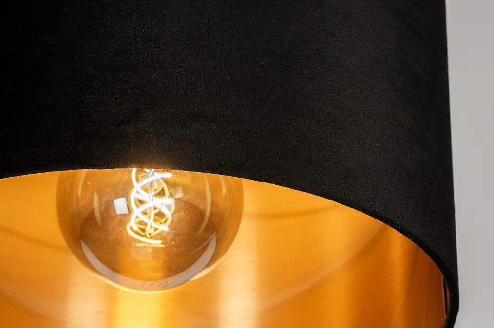 Stropní designové svítidlo Wildmore Black and Gold 40