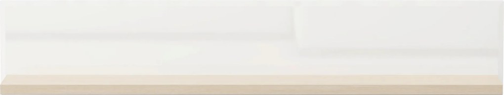 XXXLutz NÁSTĚNNÝ REGÁL, bílá, dub bianco, 128/24/19.5 cm Carryhome - Nástěnné police - 000834018105