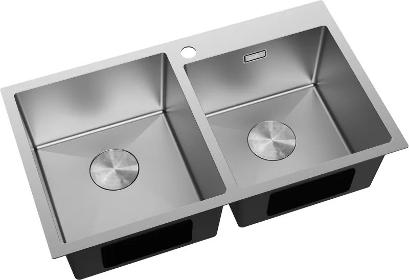 Mexen Xorin dřez nerezový 2-komorový 780 x 450 mm, inox - 6441782000-01