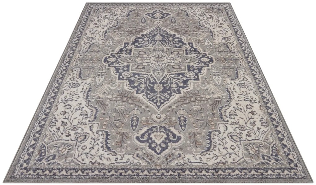 Hanse Home, Kusový koberec Terrain 105604 Orken Grey Cream, 120x170, šedá, ložnice