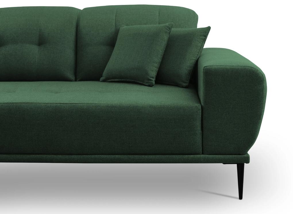GAB Rohová sedačka RAPIDO, 256 cm Roh sedačky: Levý roh, Barva látky: Zelená (Samoa 6)