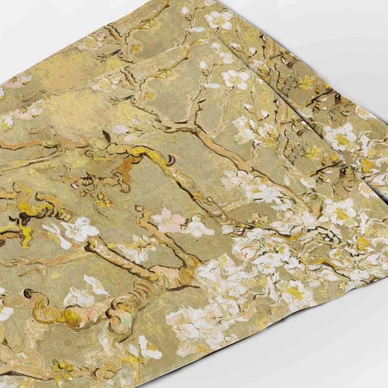 Lenbutik Prostírání Vincent Van Gogh Almond Blossom verze zlatá