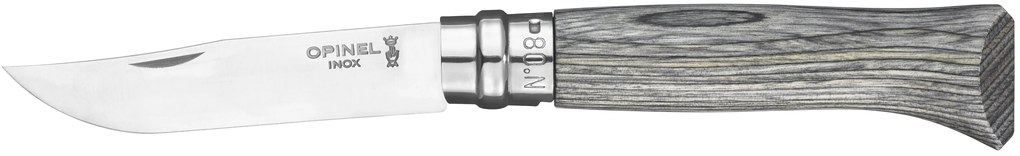 Opinel Zavírací nůž N°08, rukojeť finská bříza, 8,5 cm, šedivá 002389