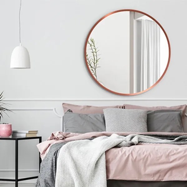 Zrcadlo Nordic Copper Rozměr: ø 105 cm