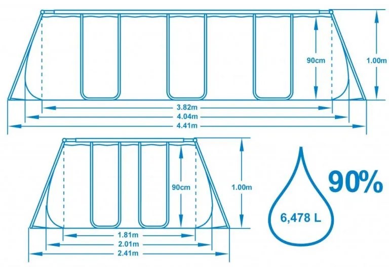 Bazén BESTWAY POWER STEEL 404 x 201 cm