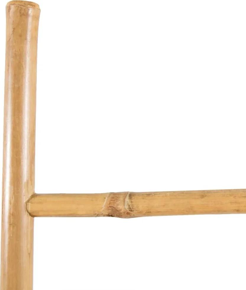 vidaXL Žebřík na ručníky s 5 příčlemi, bambus, 150 cm [43719]
