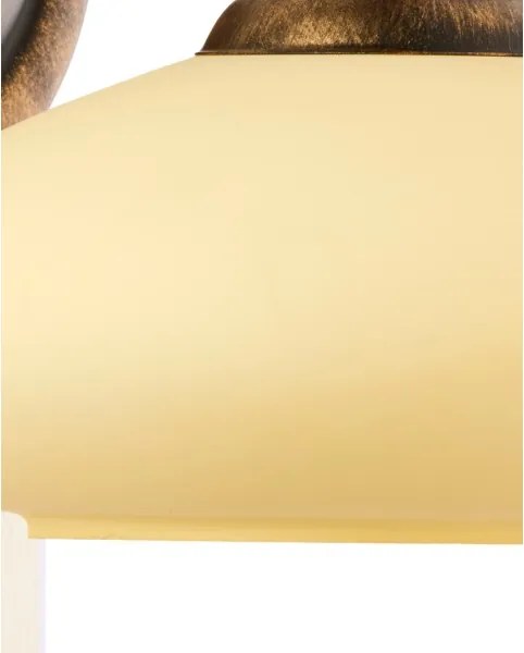 BRILAGI - Nástěnná lampa MOLLERO 1xE27/15W/230V bronz/patina
