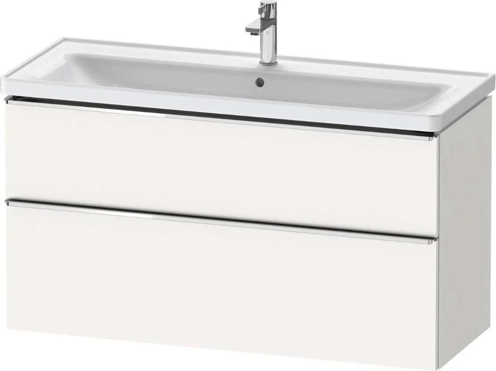 Duravit D-Neo - Umyvadlová skříňka, 118x63x45 cm, 2 zásuvky, matná bílá DE4391010180000