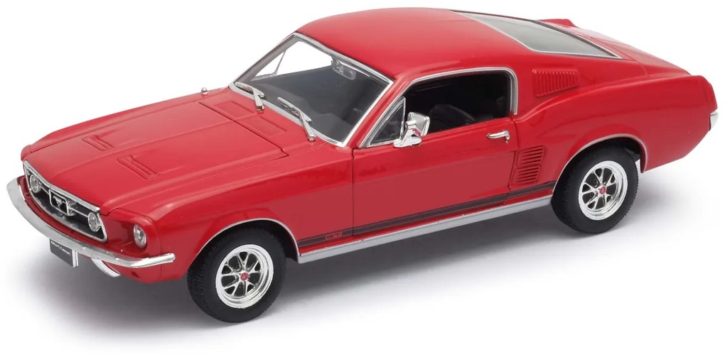 Welly Ford Mustang GT (1967) 1:24 červený