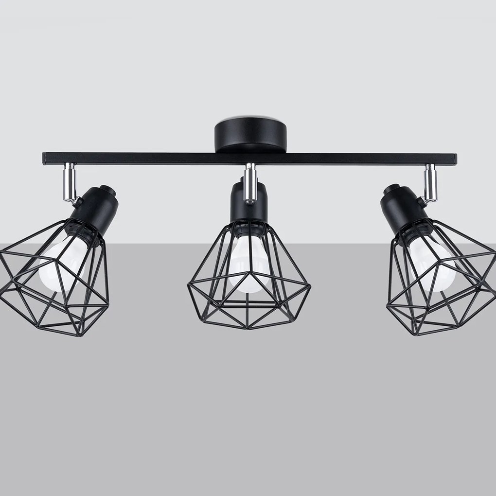 Sollux Lighting Stropní svítidlo ARTEMIS 3 černé