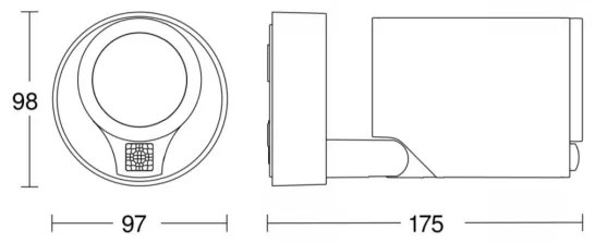 STEINEL 058630 - LED Venkovní svítidlo se senzorem SPOT ONE 1xGU10/7W/230V IP44