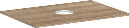 Hansgrohe Xelu Q deska pod umyvadlo 78x1,6x55 cm přírodní dub 54113230