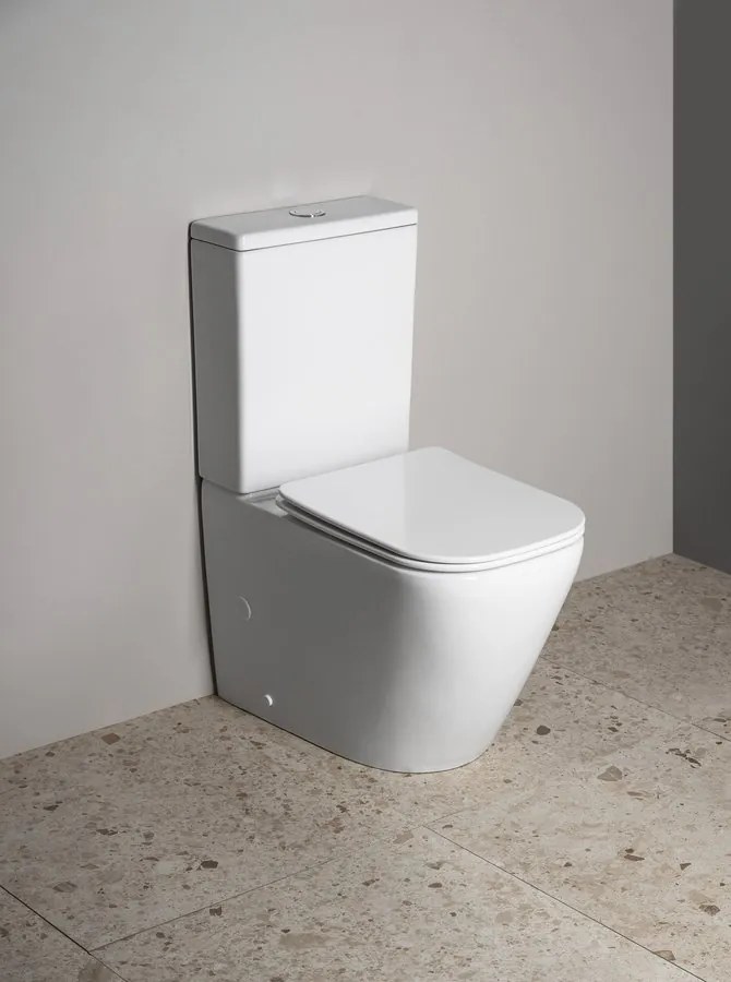 Sapho Imala WC kombi 35,5 x 83 x 62 cm Vortex Rimless spodní/zadní odpad keramika bílá PC107V
