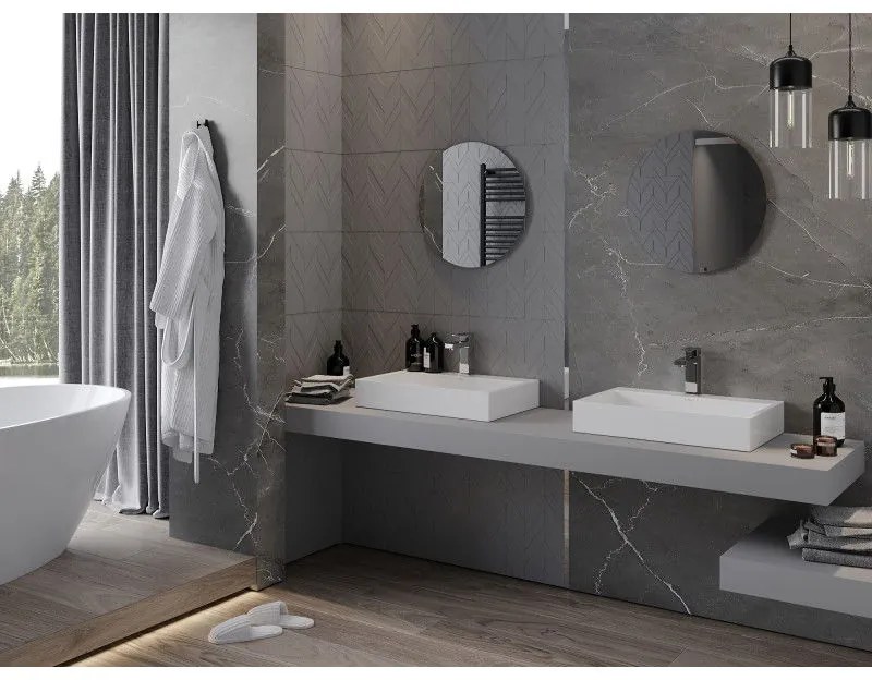 Mexen Alto, kulaté koupelnové zrcadlo 50 cm, 9853-050-050-000-00