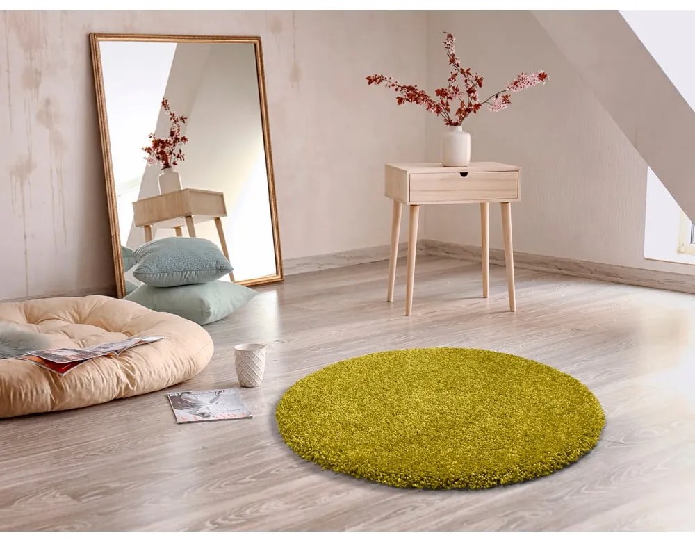 Zelený koberec Universal Aqua Liso, ø 100 cm