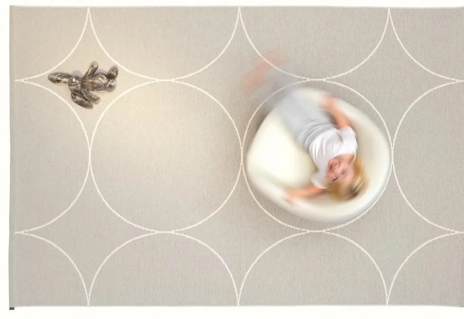 Krémový vnitřní a venkovní běhoun 70x300 cm Boo Linen – Pappelina