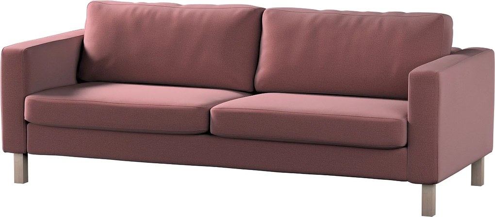 Potah na pohovku IKEA Karlstad 3-místná, nerozkládací, krátký barva fialová látka sametová