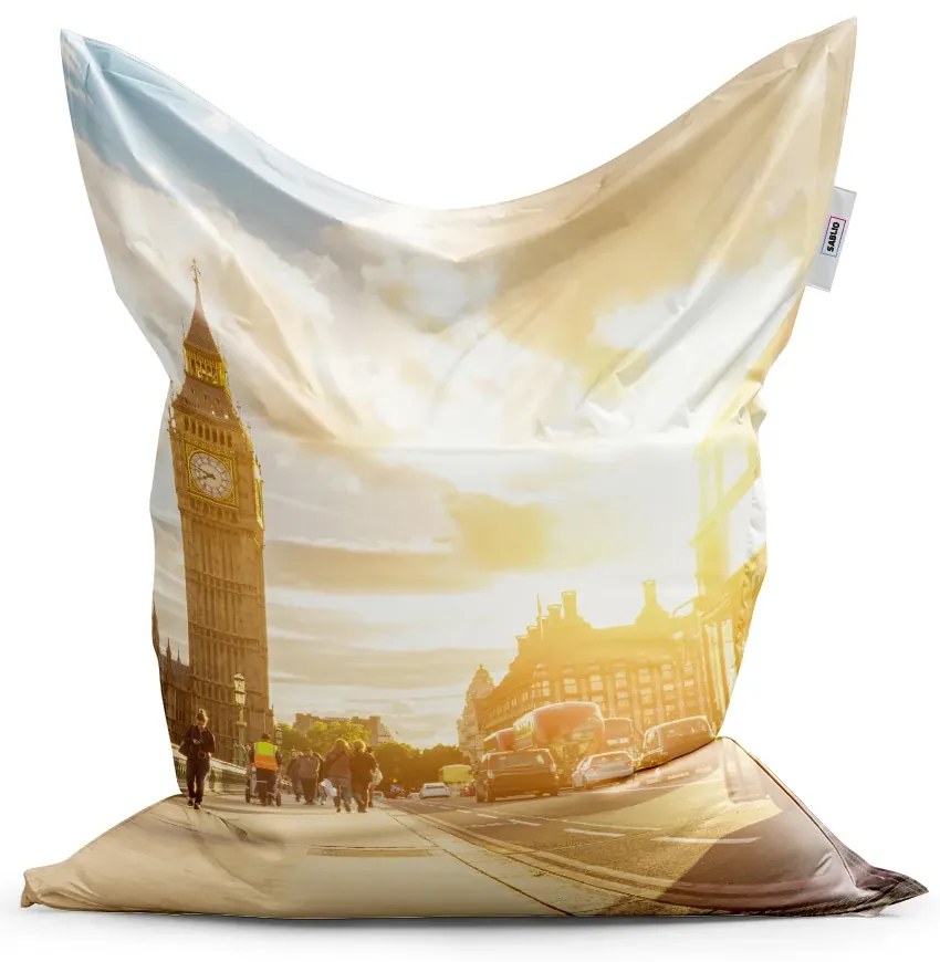 Sablio Sedací vak Classic Londýn Big Ben - 200x140 cm