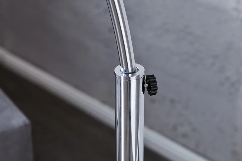 Stojací lampa Big Bow chrom 170 cm do 205 cm