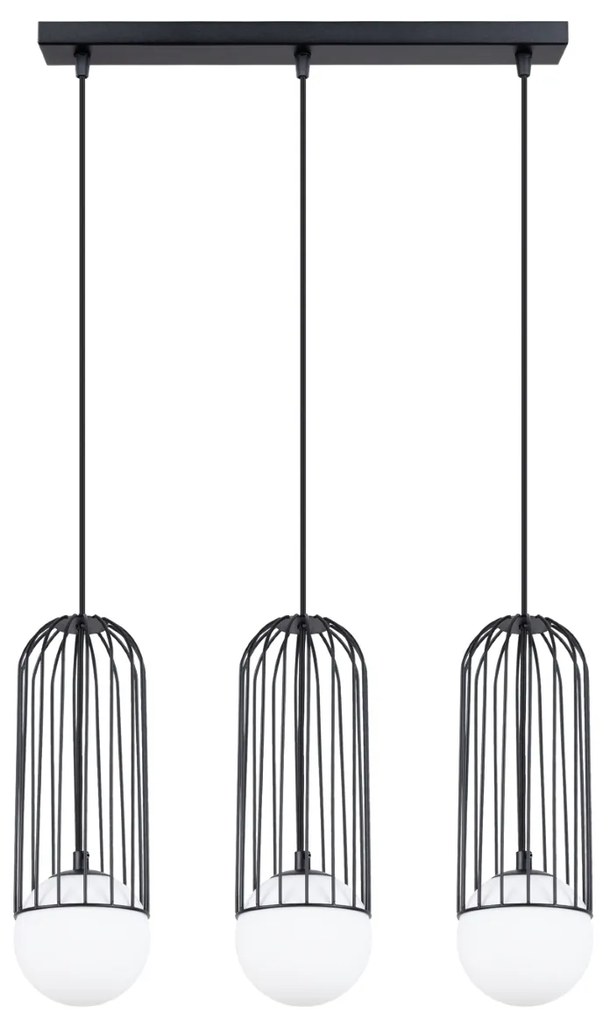 Sollux Lighting Závěsné svítidlo BRINA 3L Černá