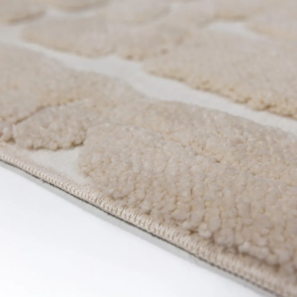 Krémový běhoun 80x300 cm Esra Cobbled – Flair Rugs