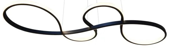 LED Lustr na lanku SALSA LED/38W/230V 4000K černá