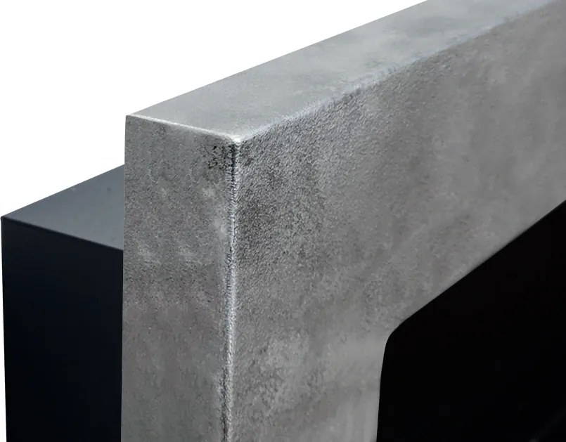 BIOFLAME biokrb Easy XL Open Imitace betonu 140x40 cm