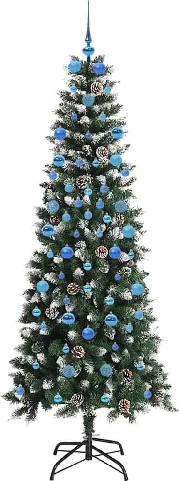 Umělý vánoční stromeček Zelená 210 cm PVC, plast a ocel 3395839