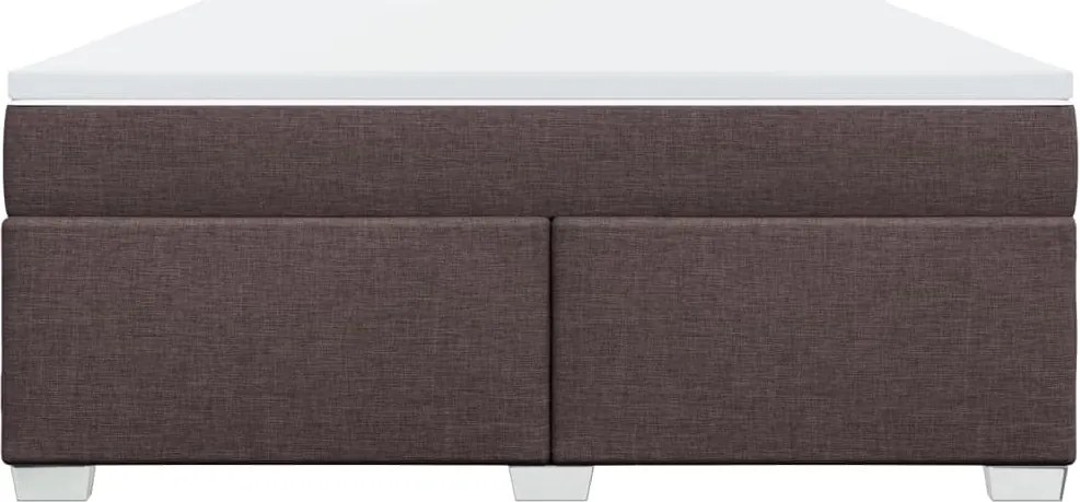 Box spring postel s matrací tmavě hnědá 180x200 cm textil 3285154