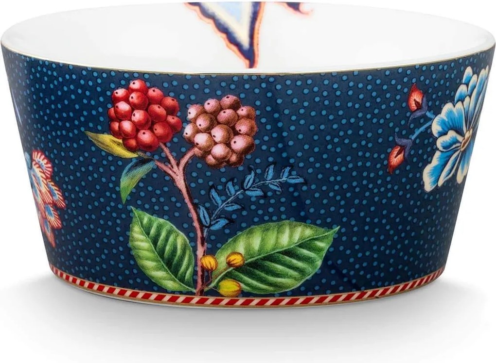 Pip Studio dárkový set misek Oriental Berry Blues Blue 12cm (Luxusní dárkový set s porcelánovými miskami)