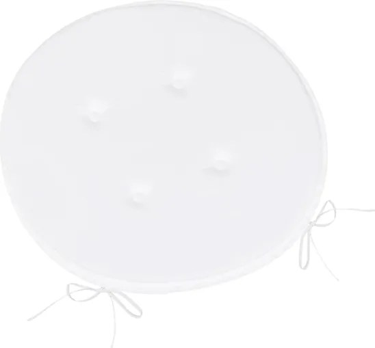 Bellatex Sedák Adéla kulatý hladký průměr 40 cm Bílá
