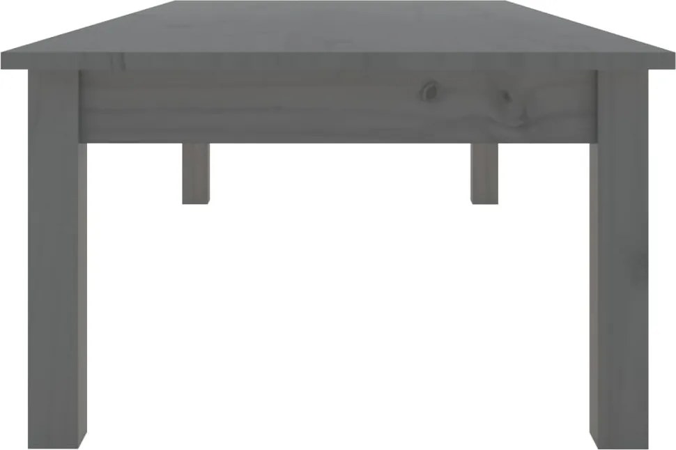 vidaXL Konferenční stolek 110 x 50 x 30 cm masivní borové dřevo [814238] Barva: Šedá