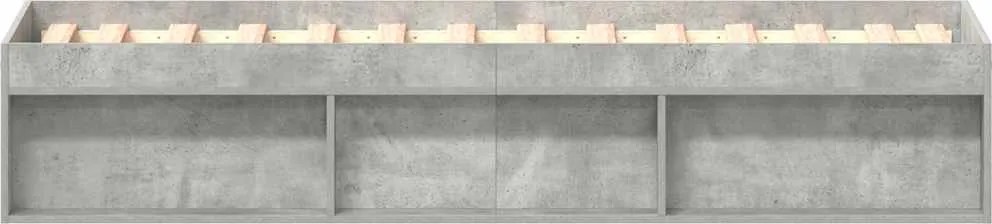 Rám postele betonově šedý 100 x 200 cm 3203834