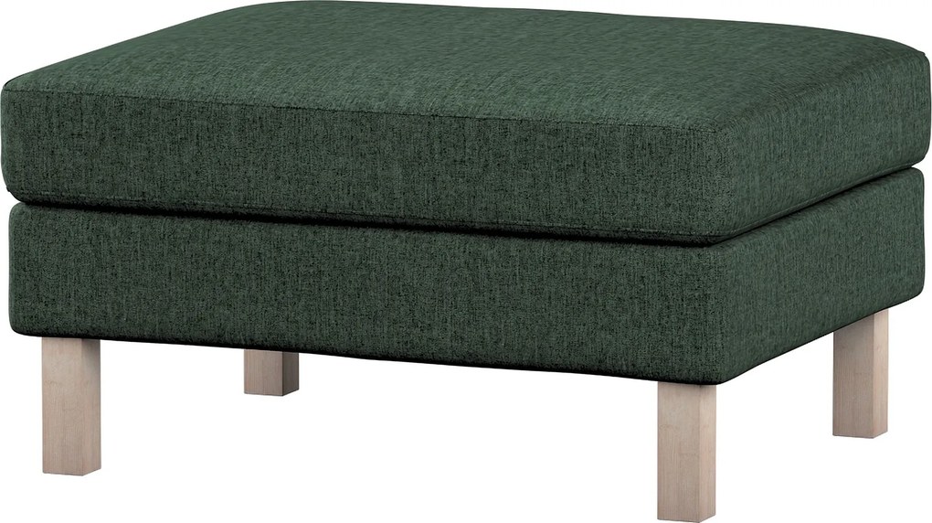 Potah na podnožku IKEA Karlstad barva zelená látka pletený vzor
