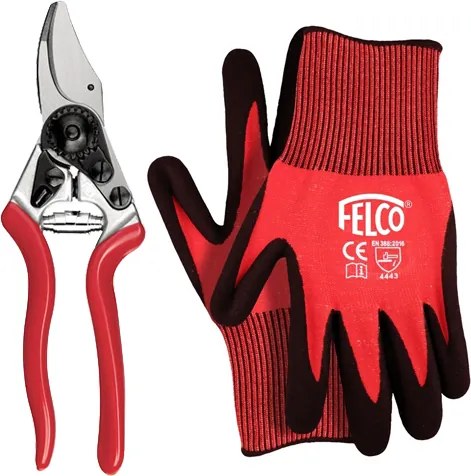Nůžky FELCO 6 + rukavice M (dárkový set) FEP091