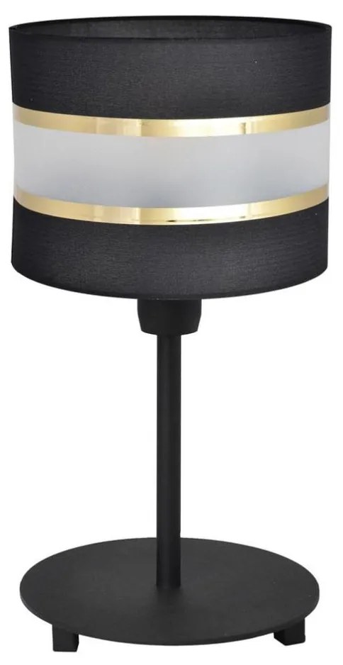 Stolní lampa HELEN 1xE27/15W/230V černá/zlatá