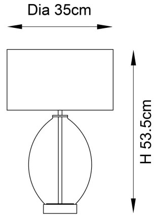 Endon 101150 - Stmívatelná stolní lampa ERIN 1xE27/10W/230V bílá/kouřová béžová