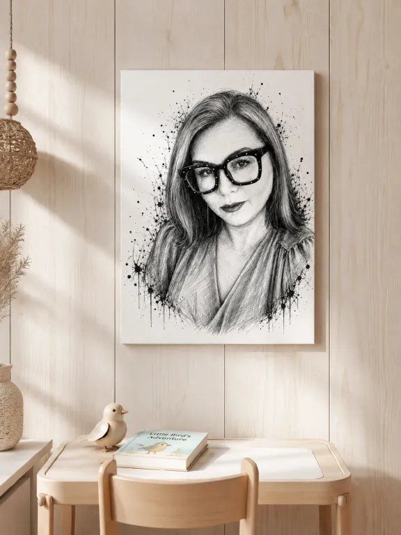 Foto obraz z vlastní fotky na plátno – Akvarelový romance styl – Originální dárek Rozměry obrazu: 70 x 100 cm