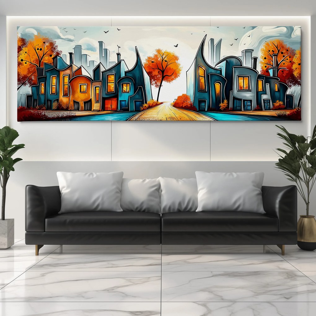 Obraz na plátně - Cestou do Coimbry FeelHappy.cz Velikost obrazu: 120 x 40 cm