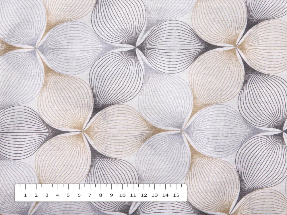 Biante Dekorační povlak na polštář s lemem PML-031 Designové geometrické obrazce na bílém 35 x 45 cm